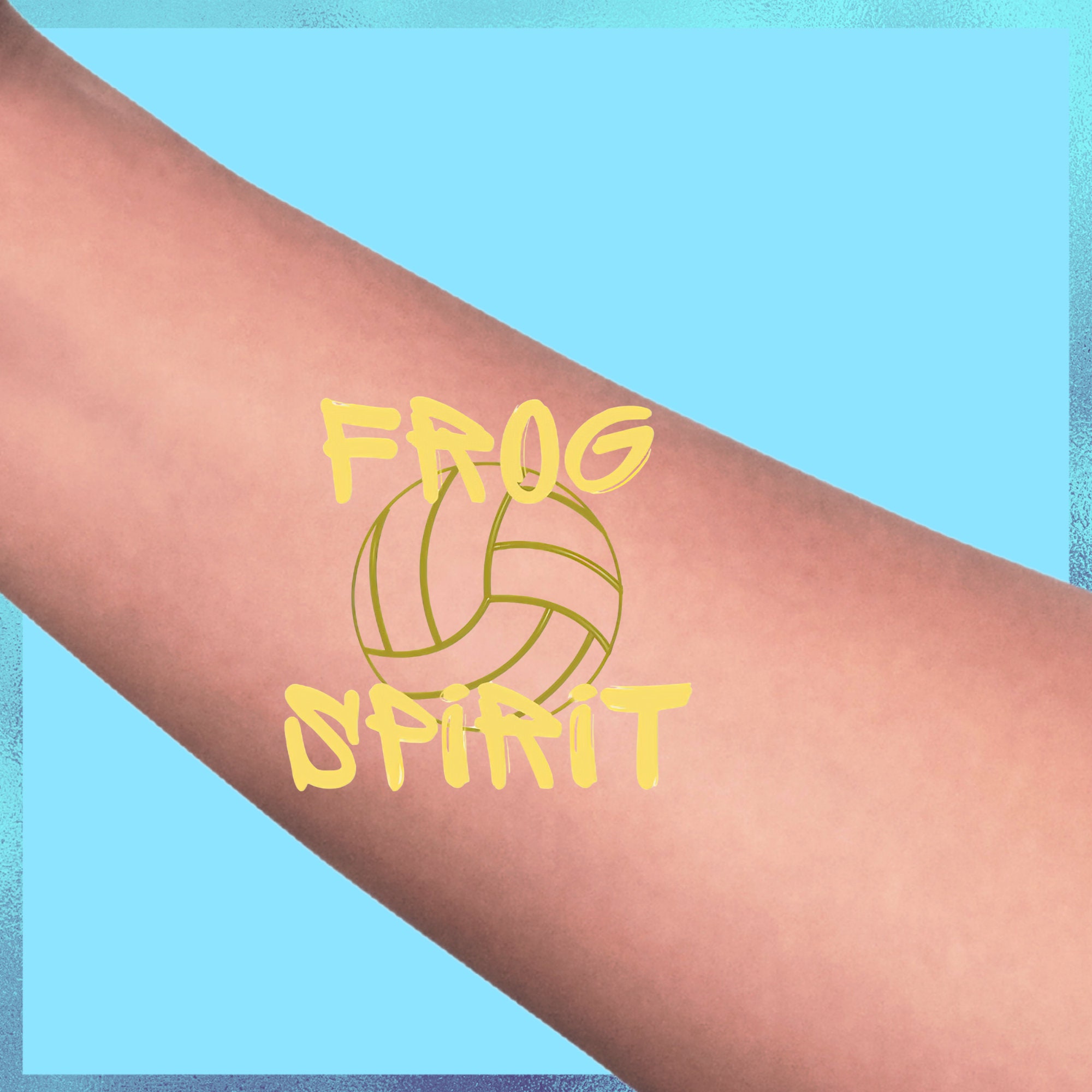 Custom School Spirit Temporary Tattoos Personalize With Your Team Name ...
