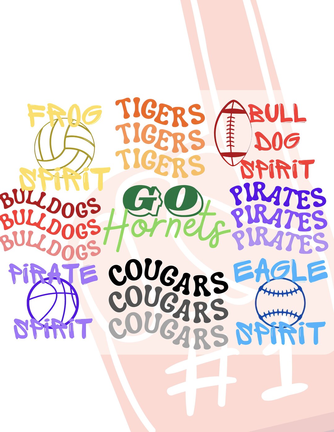 Custom School Spirit Temporary Tattoos Personalize With Your Team Name ...