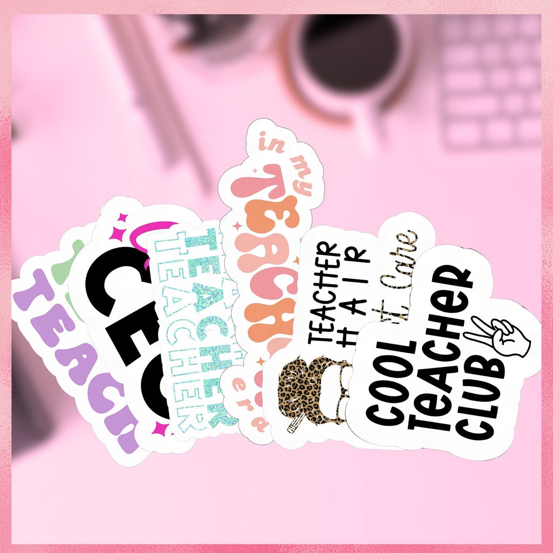 Teacher Stickers Cute Back to School or End of the School Year Gifts ...