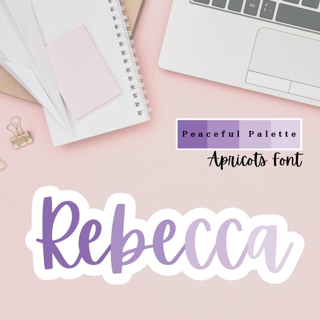 Custom Name Stickers Personalize Your Name and Font Gift for Teachers ...