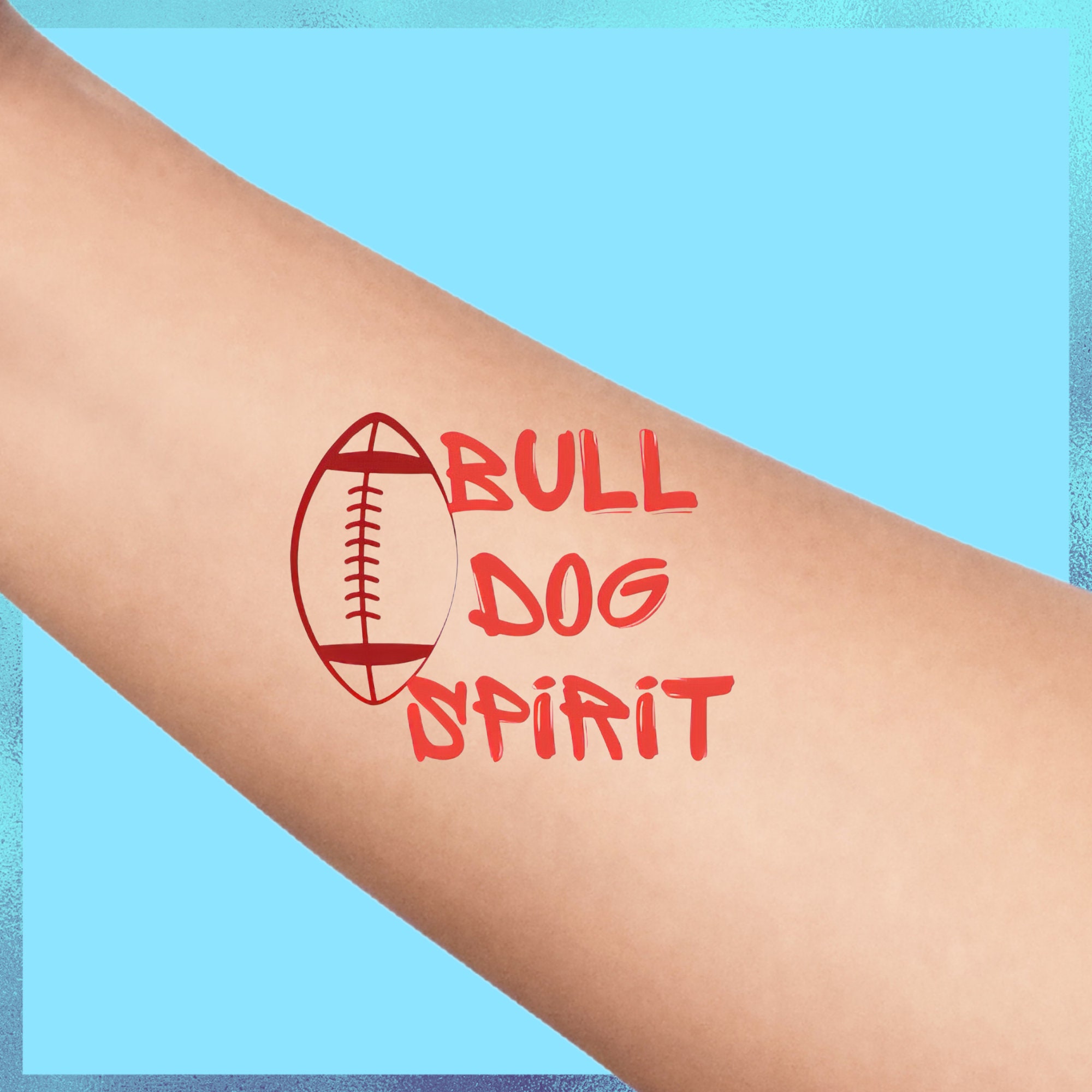Custom School Spirit Temporary Tattoos Personalize With Your Team Name ...
