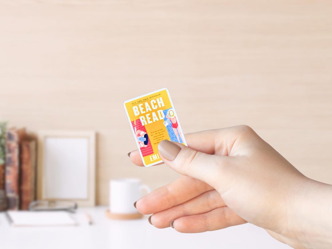 Custom Book Cover Sticker: Personalized Bookish Gift - Etsy