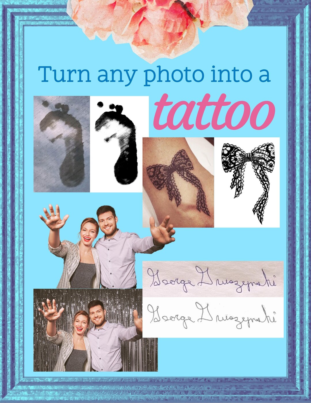 Custom Temporary Tattoos Birthday Parties, Bachelorettes, Graduations ...
