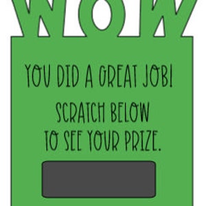 Scratch-off Reward Card Create Fun & Engaging Student Prizes - Etsy