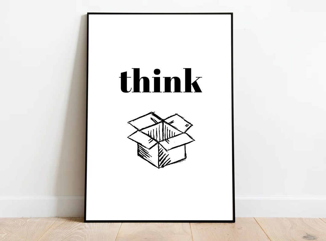 Think Outside the Box Poster - Etsy