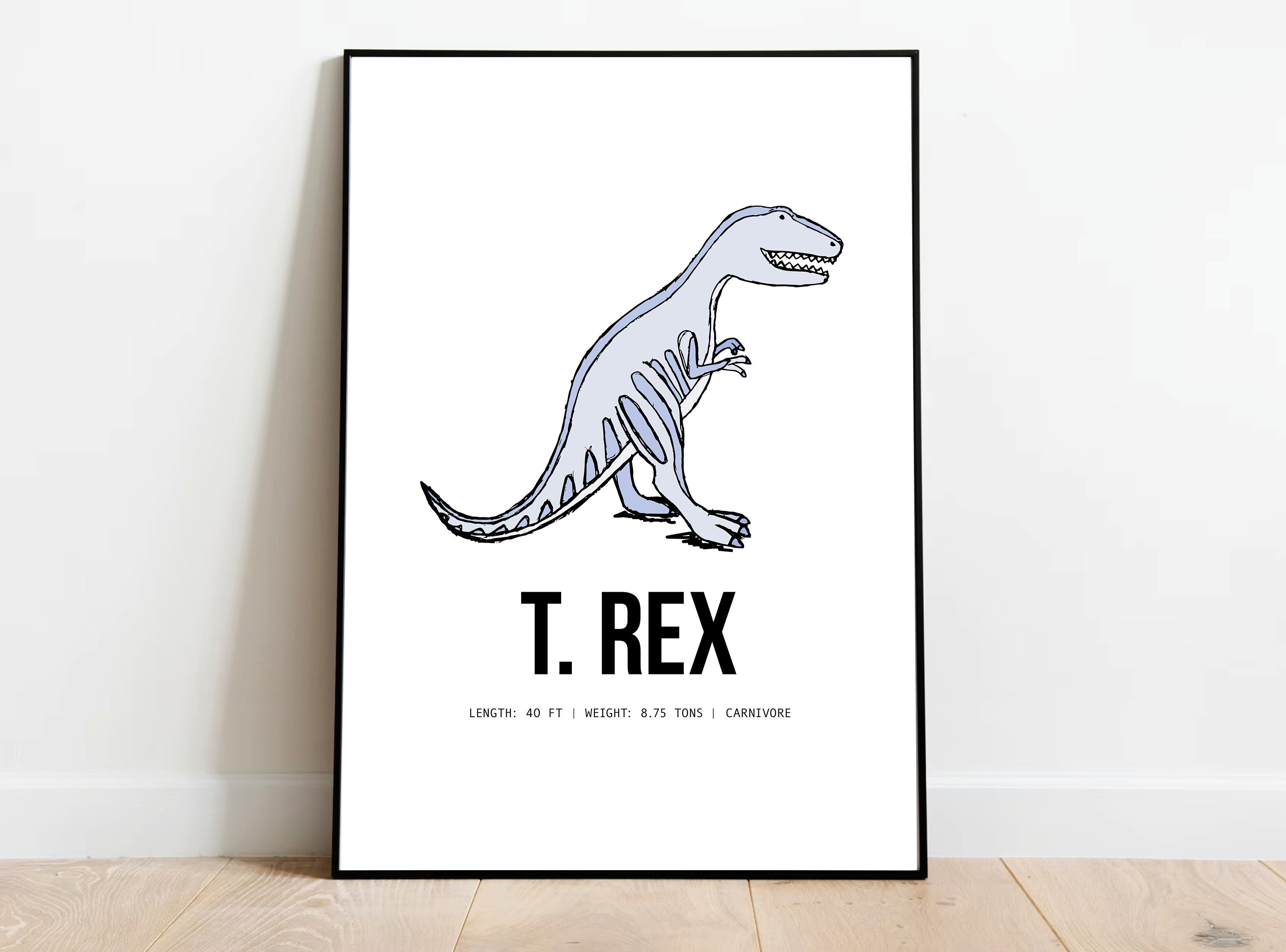 Tyrannosaurus Rex Poster TREX Poster Dinosaur TREX Poster - Etsy