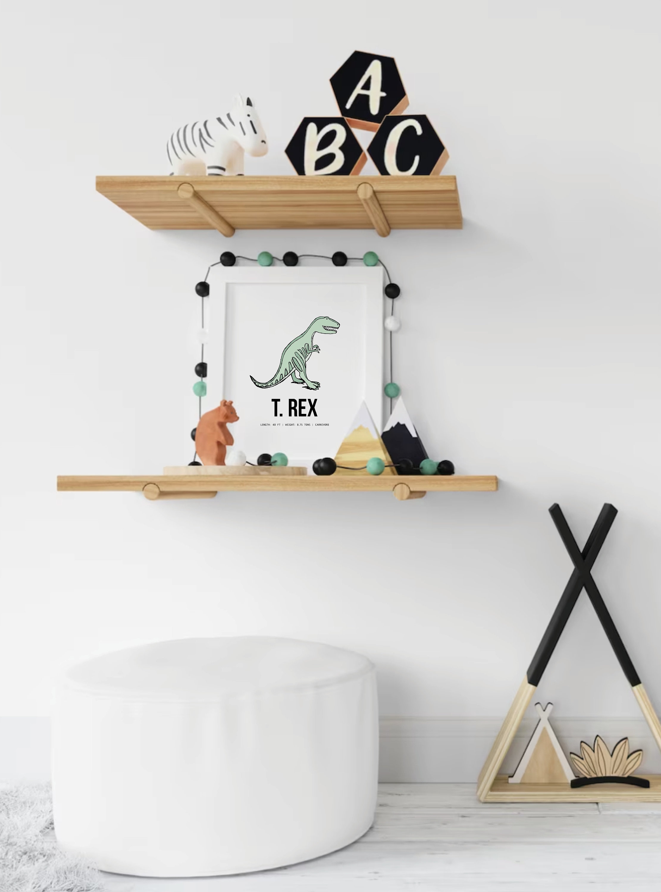 Tyrannosaurus Rex Poster TREX Poster Dinosaur TREX Poster - Etsy