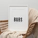 Custom Bubs Name Poster, Nursery, Playroom Kids Custom Print, Bubs Name ...