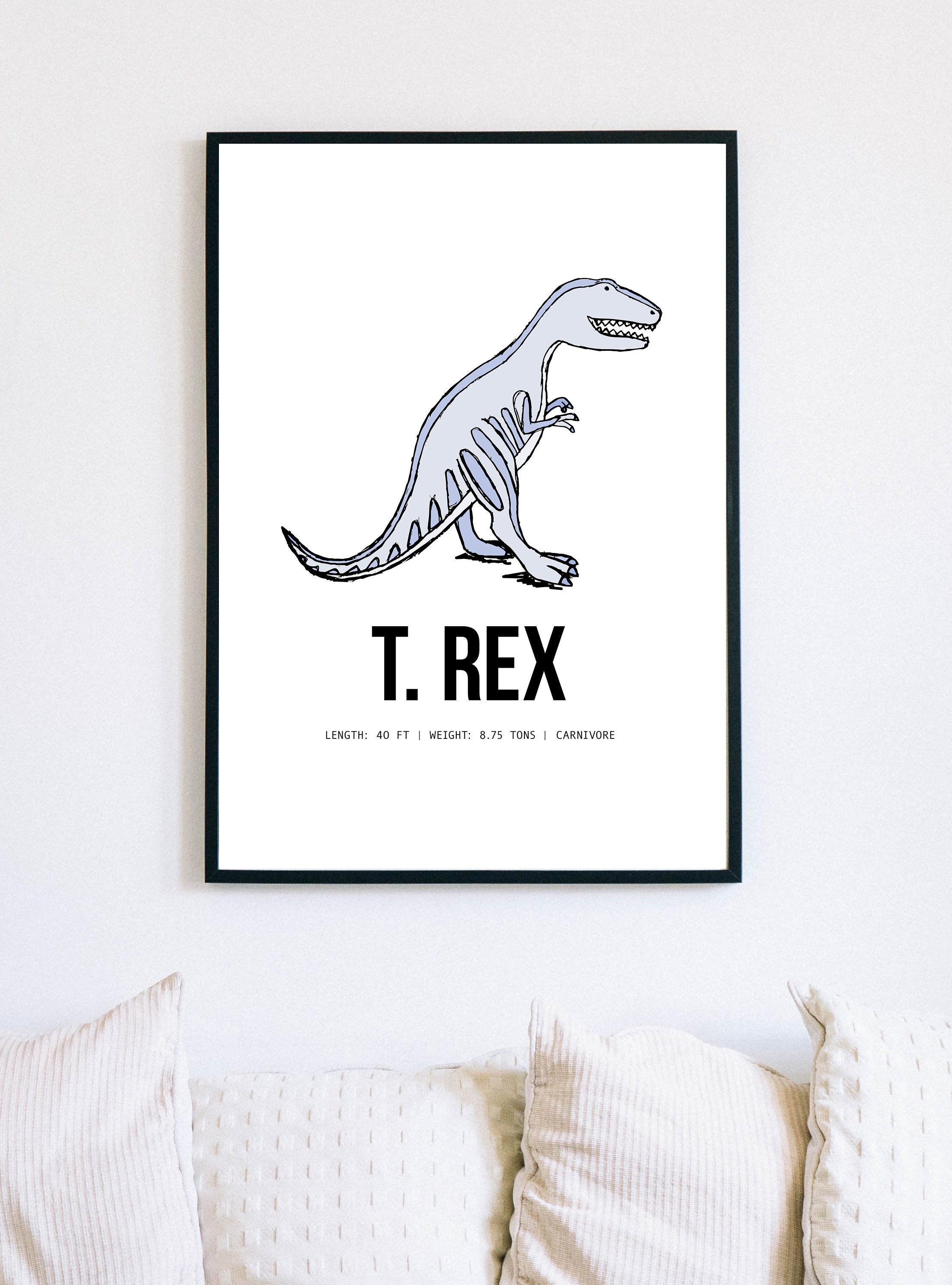 Tyrannosaurus Rex Poster TREX Poster Dinosaur TREX Poster - Etsy