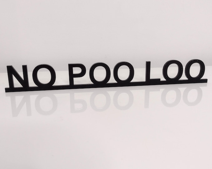 1059 Wees, Poos & Toilet Paper Only! No Sanitary Products Metal ...