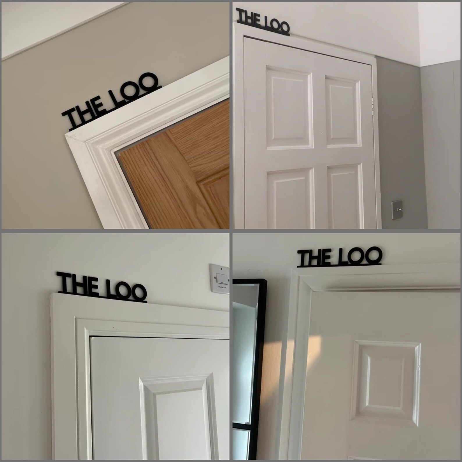 THE LOO Toilet Door Sign Door Topper Shelf Decor Door Frame - Etsy UK