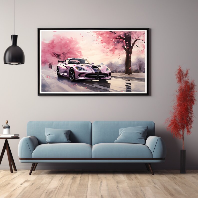 Dodge Viper GTS, Viper GTS, Printable Poster, Vintage Car, Valentines ...