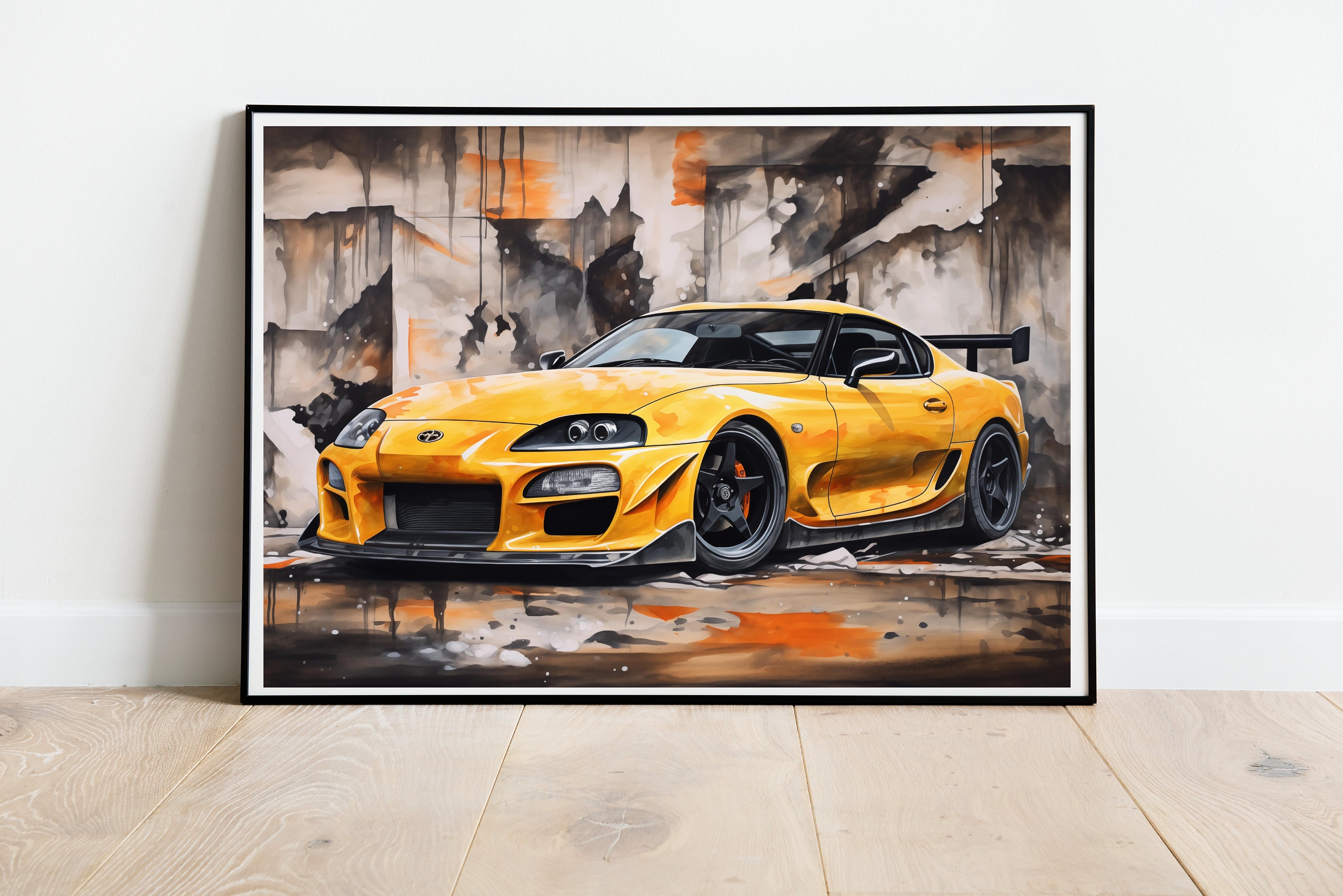 Toyota Supra, Printable Poster,wall Art, Vintage Car, Car Wall Art ...