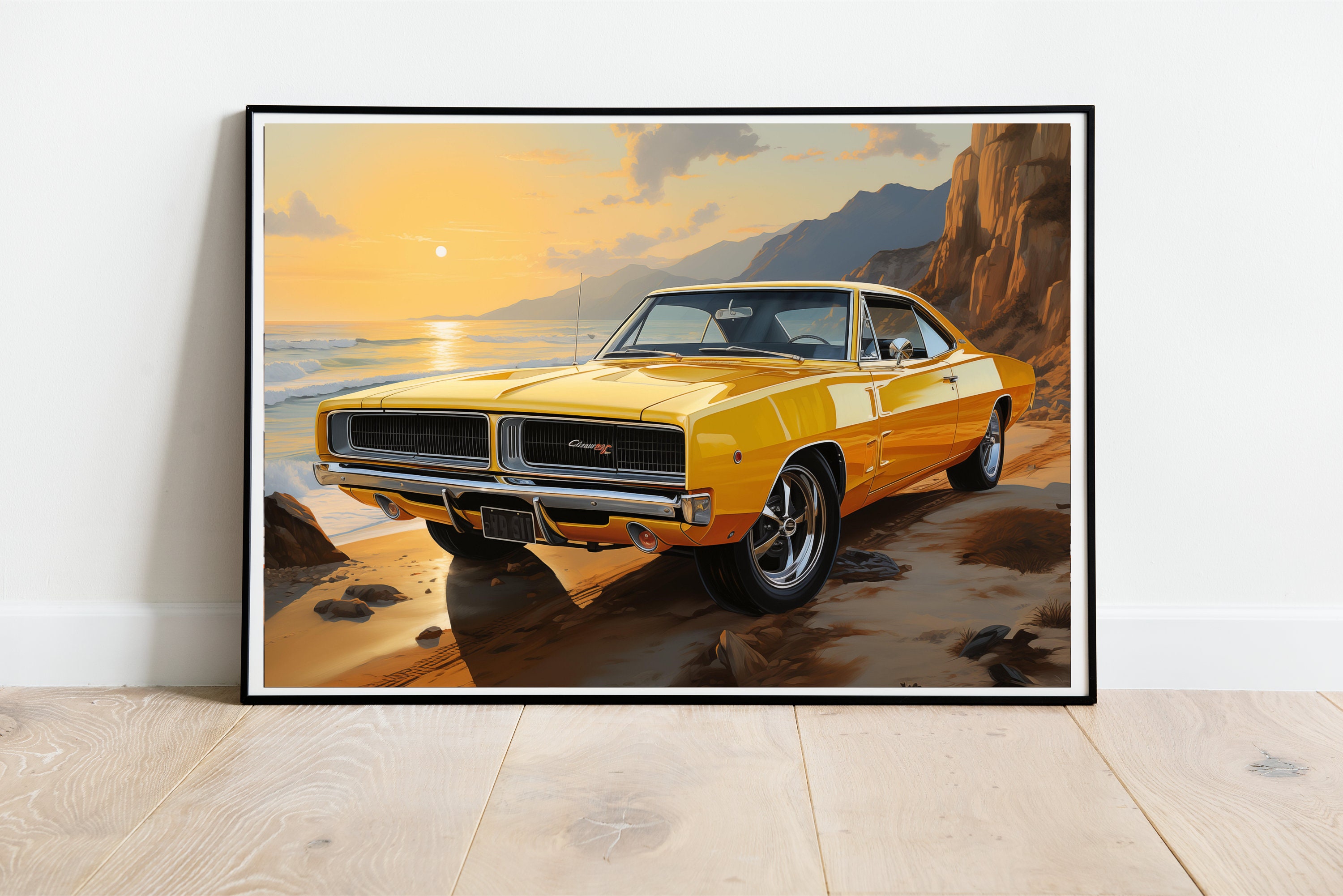 Dodge Charger, 1967 Charger, Horizontal Framed Poster, Car Lover ...