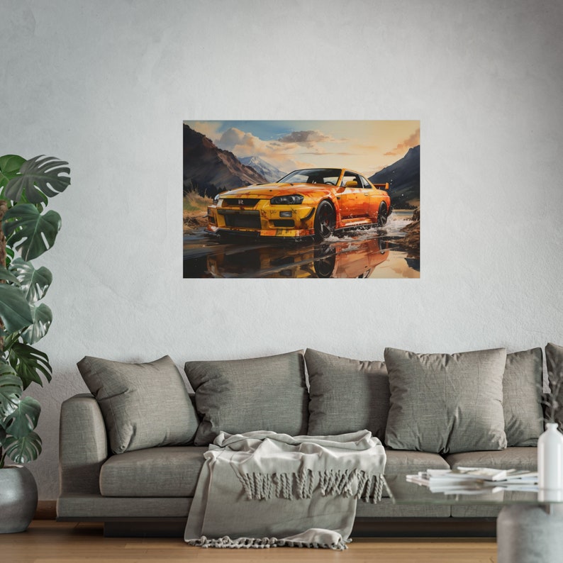 Nissan Skyline R33, Nissan Skyline Poster, Unframed Poster,kids Bedroom ...