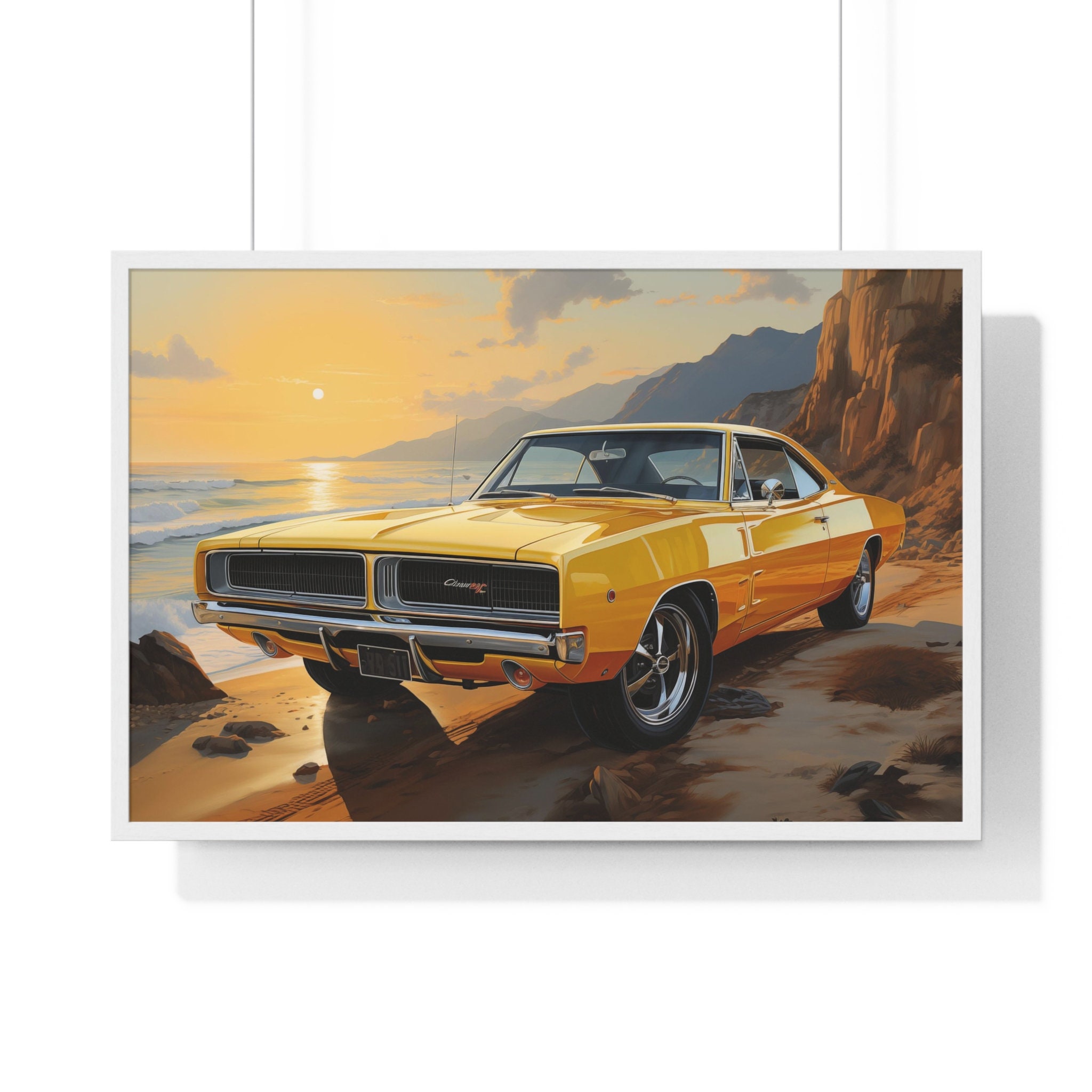 Dodge Charger, 1967 Charger, Horizontal Framed Poster, Car Lover ...