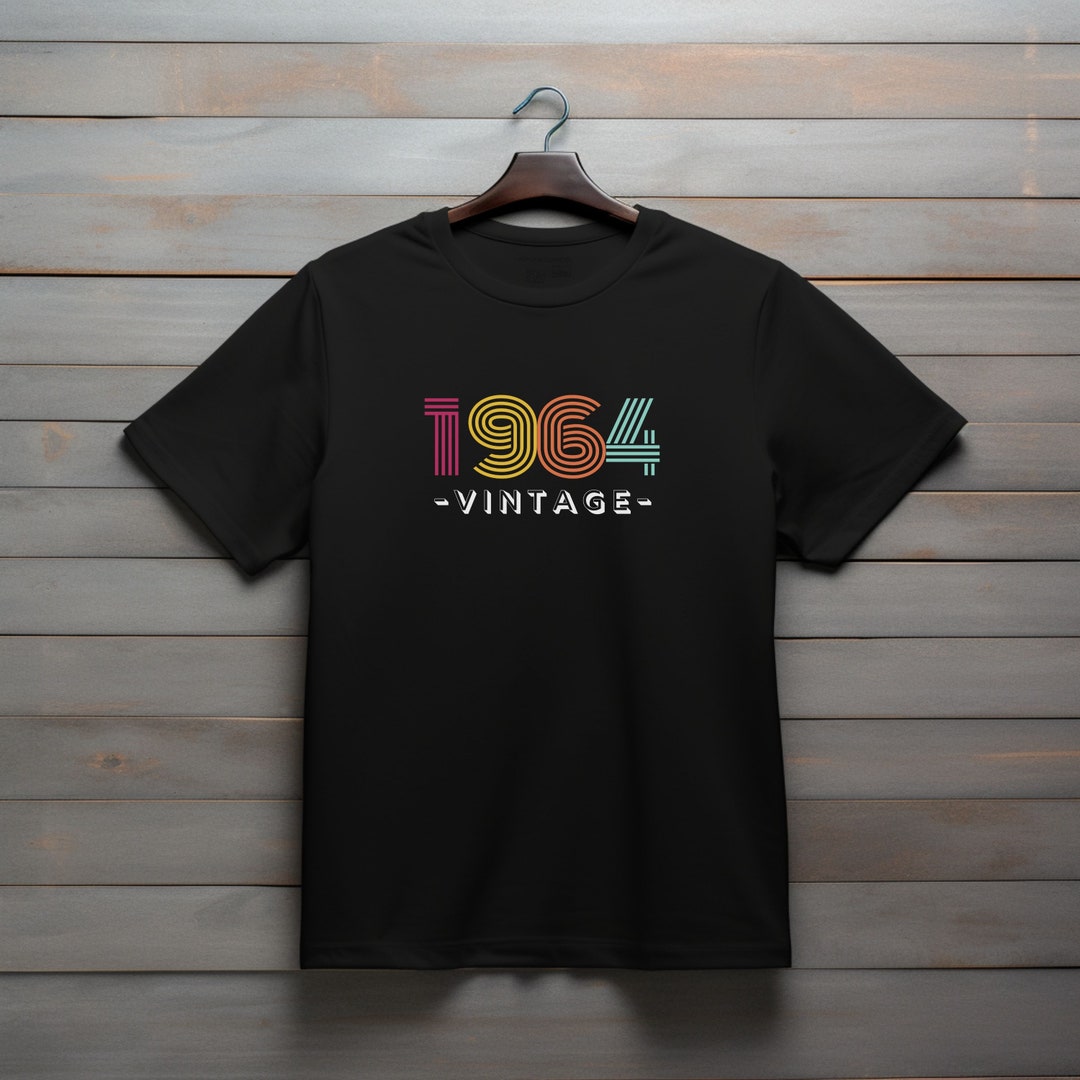 Vintage 1964 60th Birthday T Shirt 2024 Sixtieth Gift Idea for a Unique ...