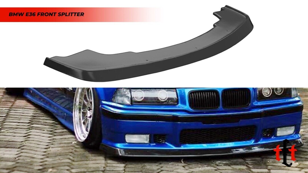 BMW M3 1990 to 2000 E36 Front Splitter Bumper Lip Body Kit (GLOSS) - Etsy