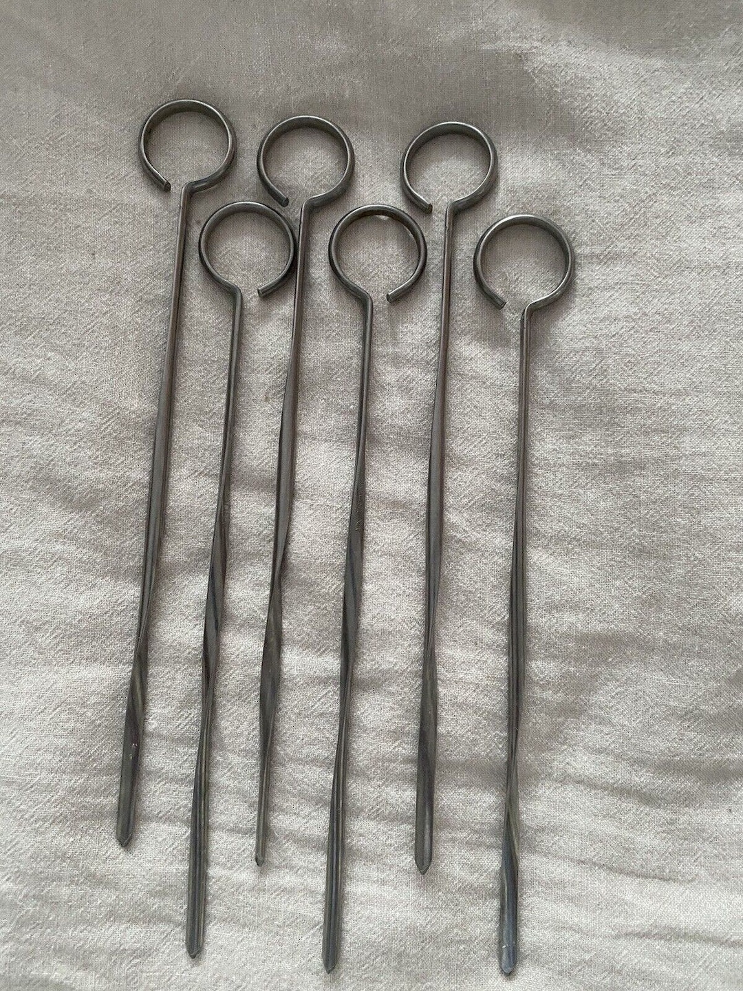 6 Androck Skewers Shish Kabob Stainless 9.5 Barbecue - Etsy