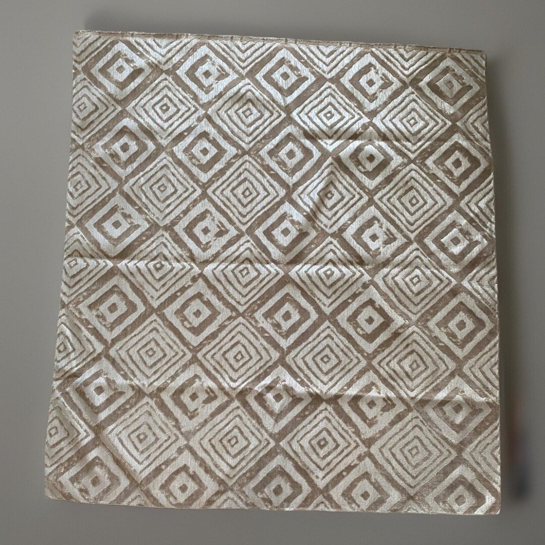 Metallic Silver & Taupe Diamond Motif Cut Velour Fabric 40"w 36"l - Etsy