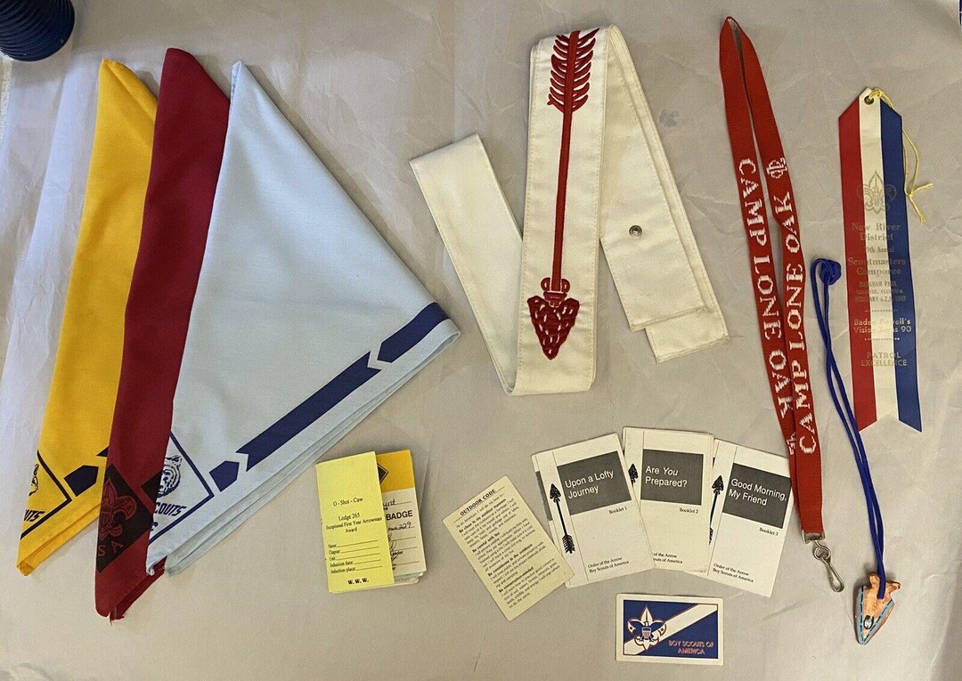 BSA Order of the Arrow Brotherhood Sash Embroidery Lanyard Scarves Misc ...