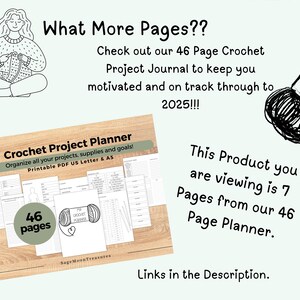 Printable Crochet Project Tracker to Organize and Log Your Crochet ...
