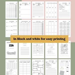 TBR Reading Log, Reading Tracker, Digital PDF, Book Reading Planner ...