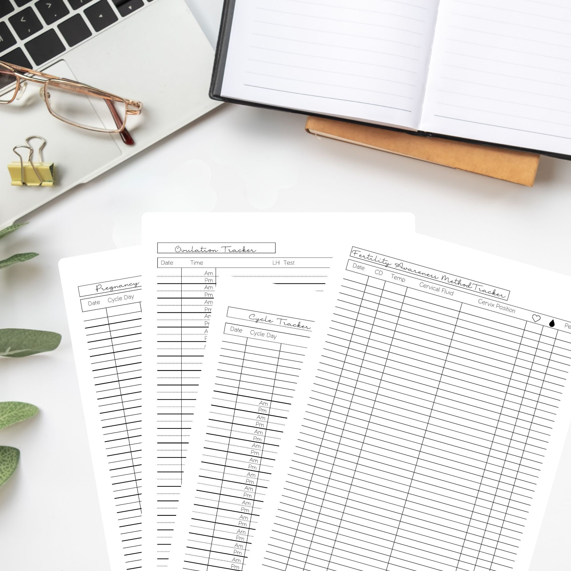 Ovulation Tracking Guide Bundle OPK Strip Tracker Cycle Tracker ...