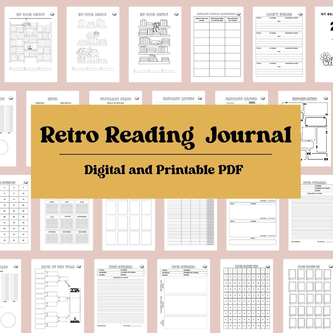 TBR Reading Log, Reading Tracker, Digital PDF, Book Reading Planner ...