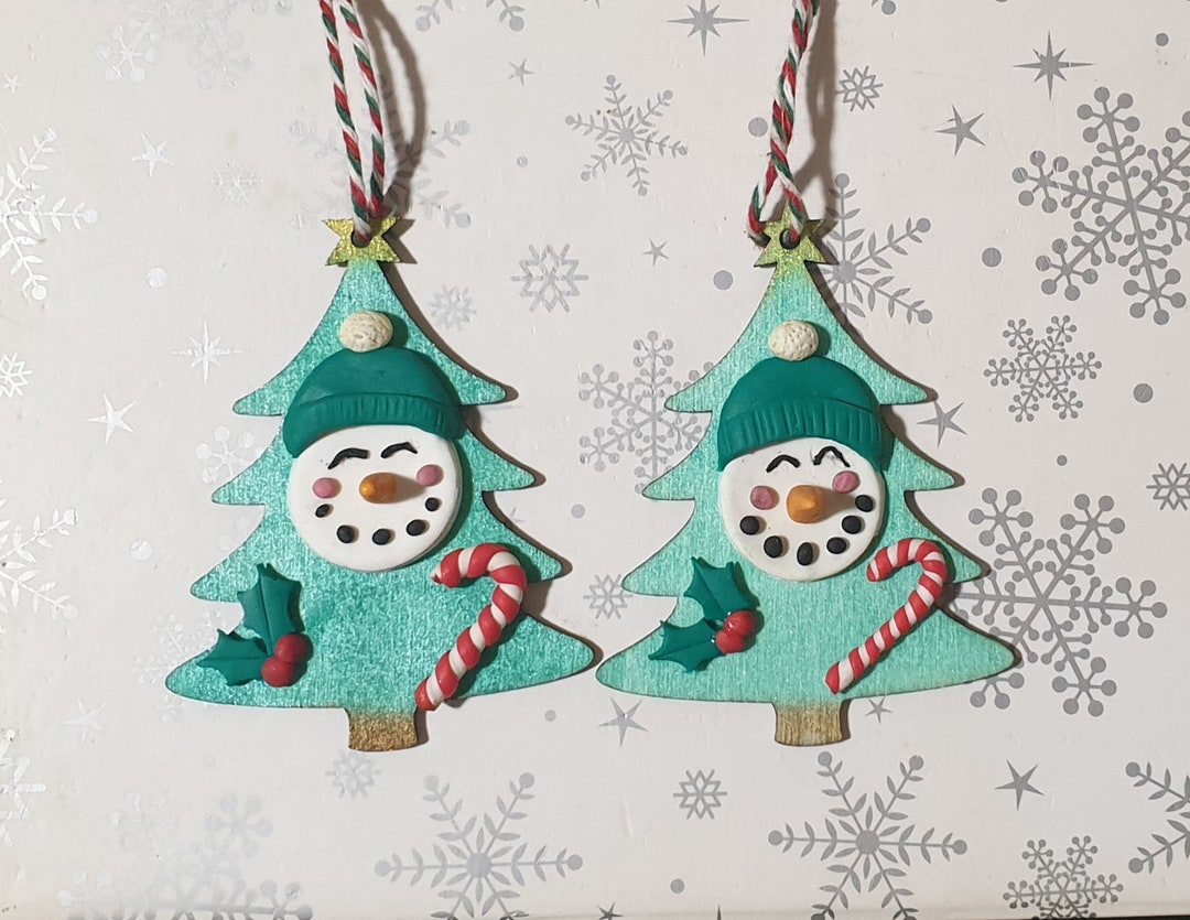 Personalised Snowman Bauble, Wood Slice Christmas Bauble, Christmas ...