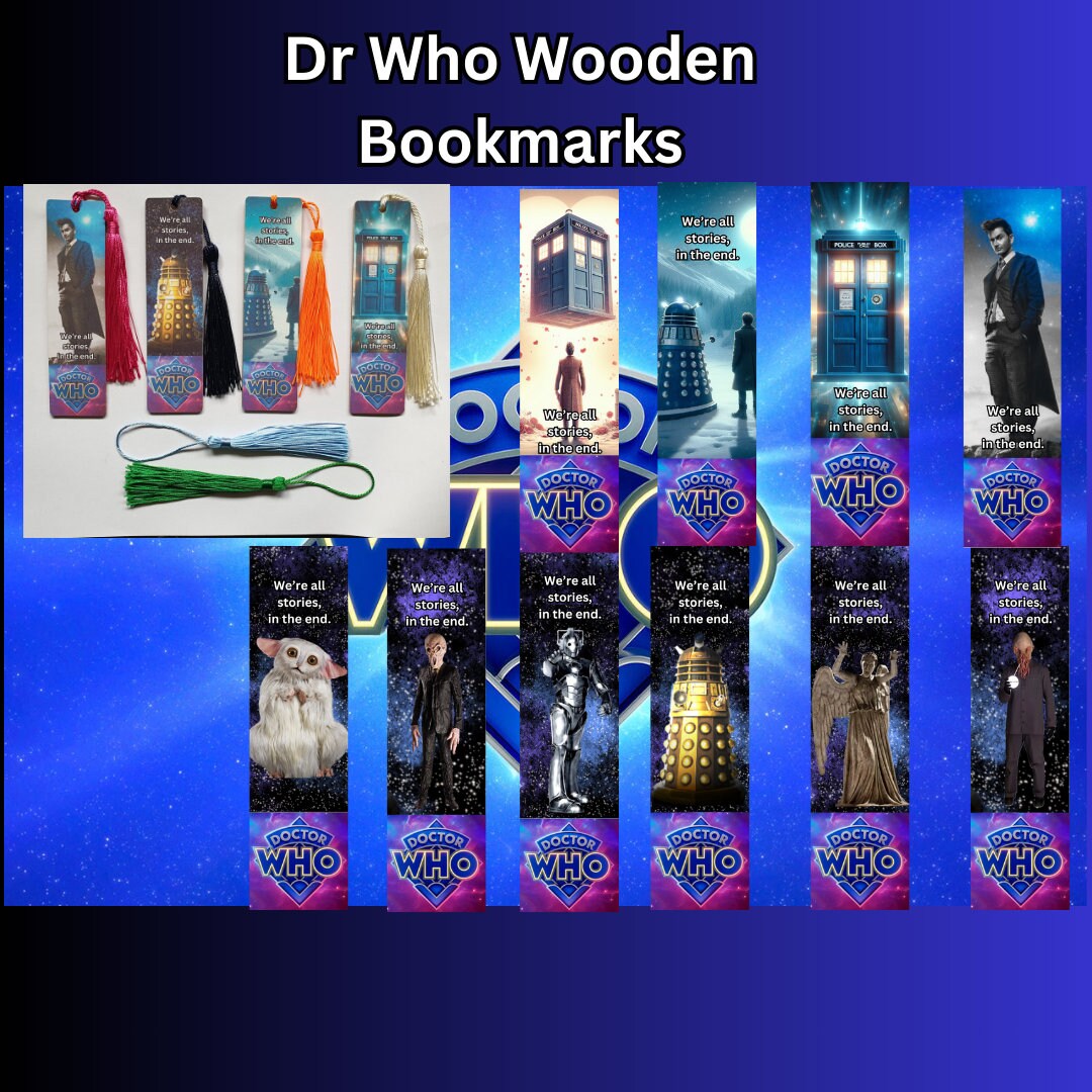 Dr Who Bookmark, Dr Who Gifts, Personalised, Wooden Bookmark, Doctor ...