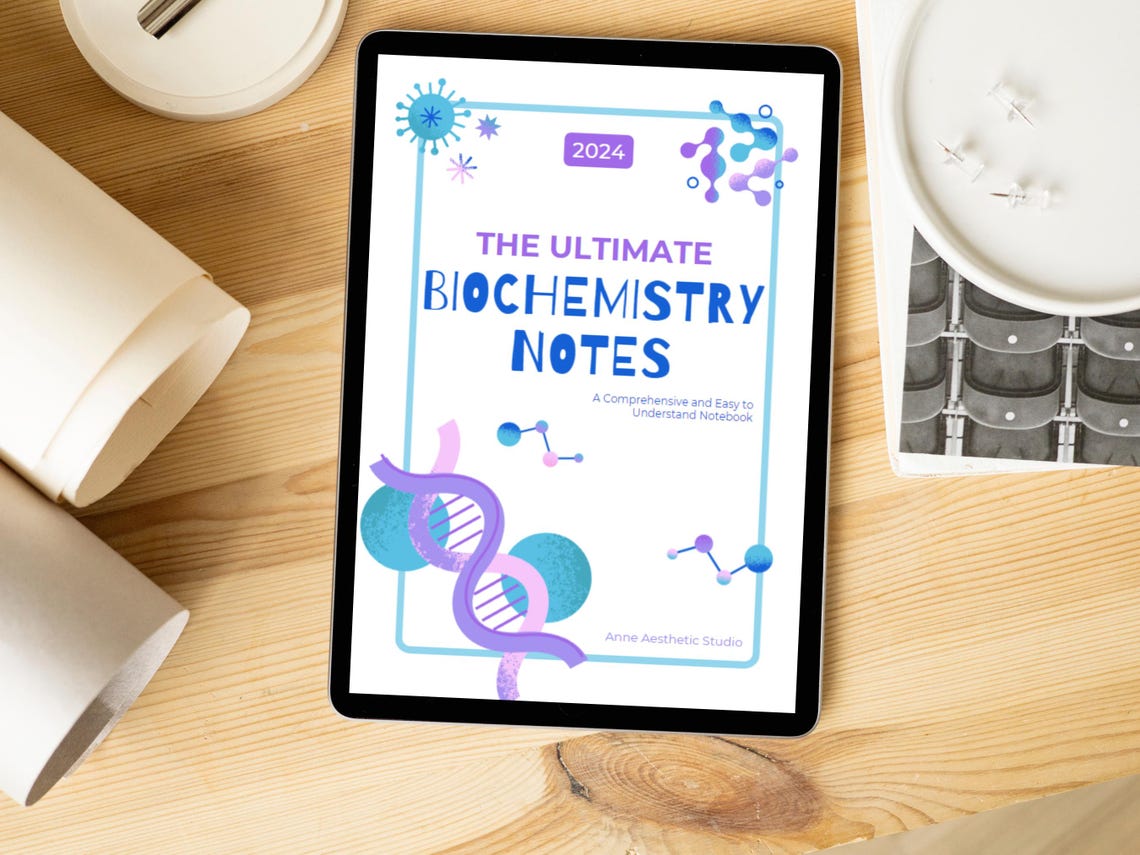 The Ultimate Biochemistry Notes Digital Reviewer Study PDF - Etsy