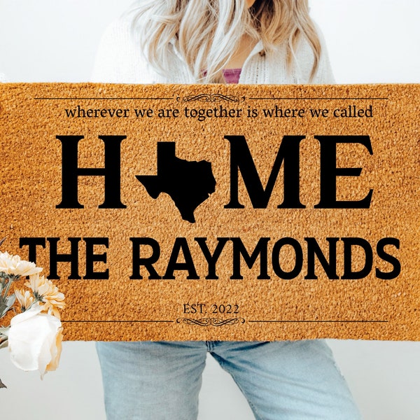 Texas Doormat - Etsy