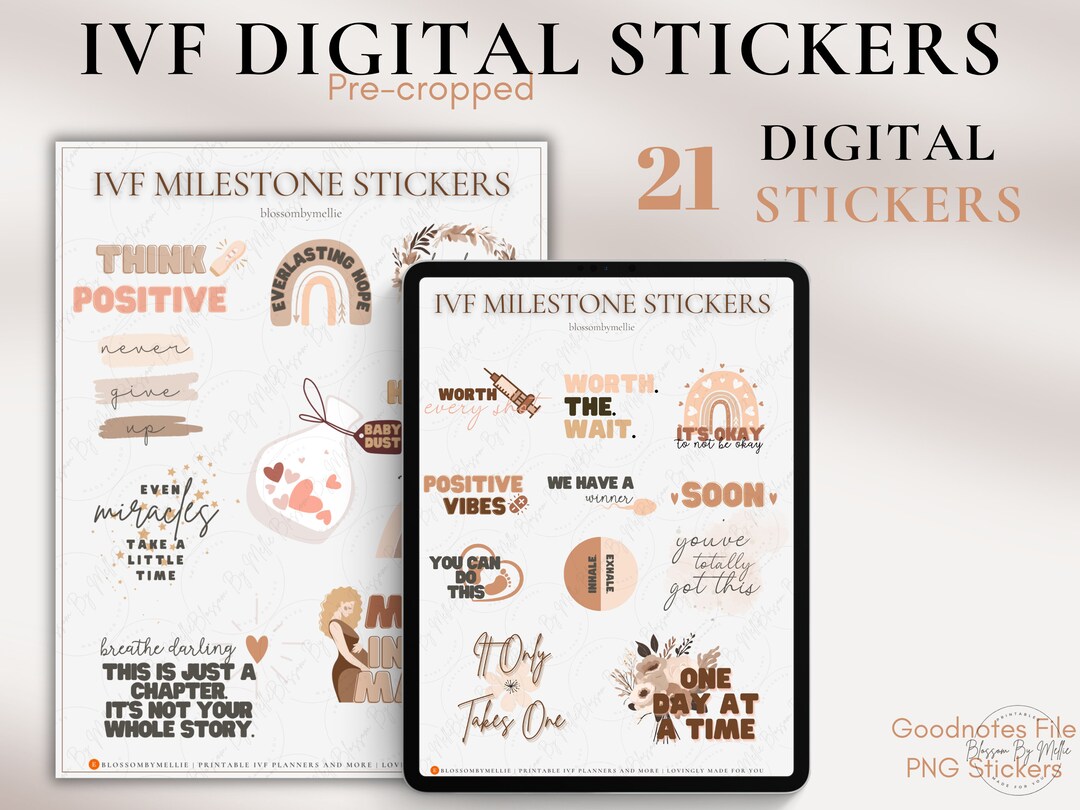 IVF Digital Stickers | Goodnotes | Ivf Planner Stickers | Ivf Digital ...