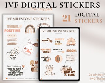 120 IVF Digital Stickers | Goodnotes | Ivf Planner Stickers | Ivf ...