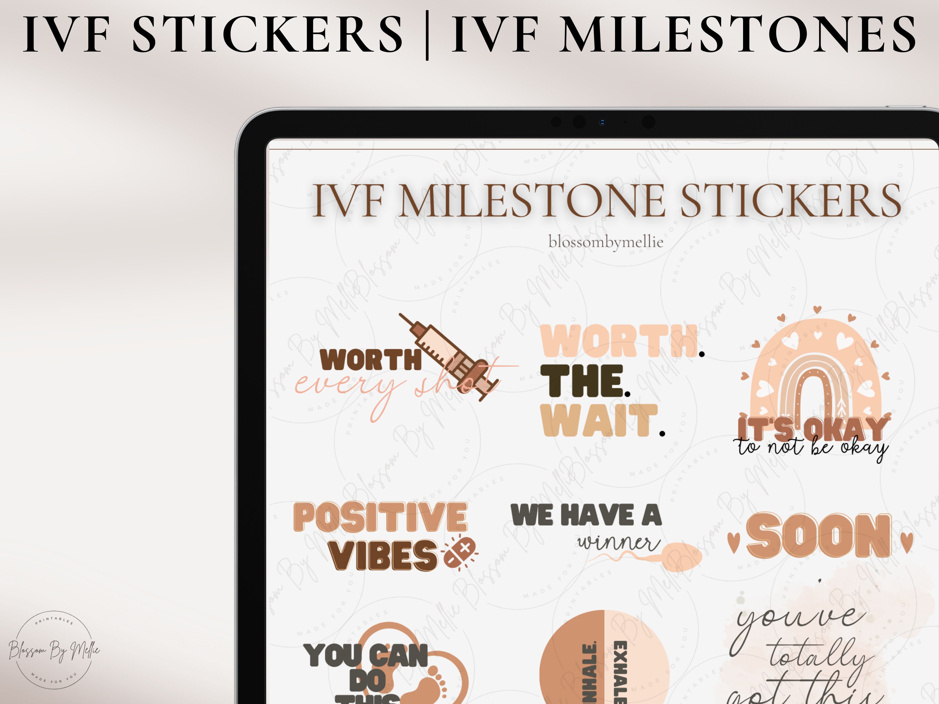 IVF Digital Stickers | Goodnotes | Ivf Planner Stickers | Ivf Digital ...