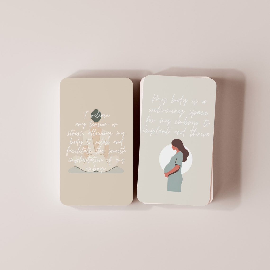 Set of 24 IVF Affirmation Cards | Embryo Implantation Affirmations ...