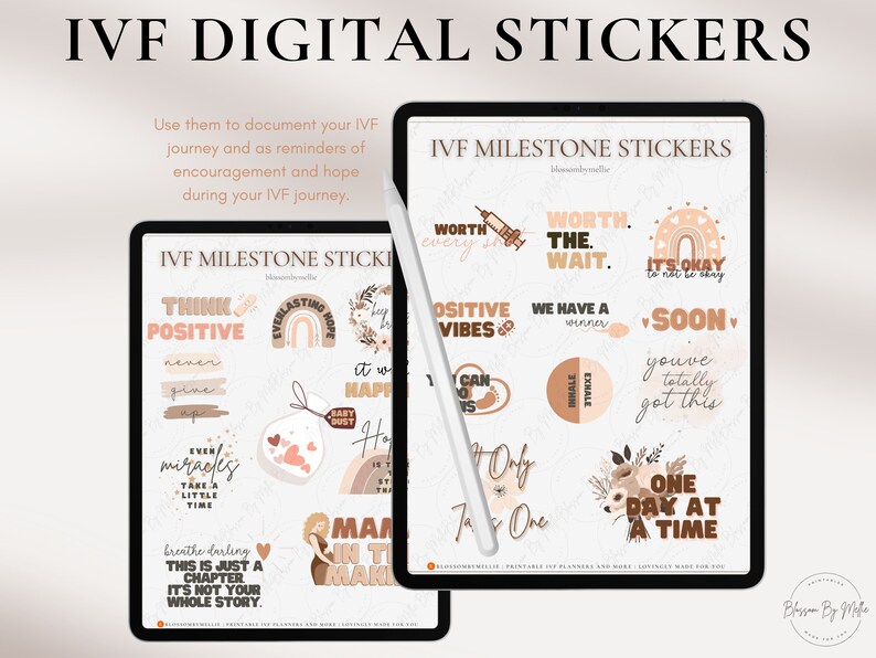 IVF Digital Stickers | Goodnotes | Ivf Planner Stickers | Ivf Digital ...