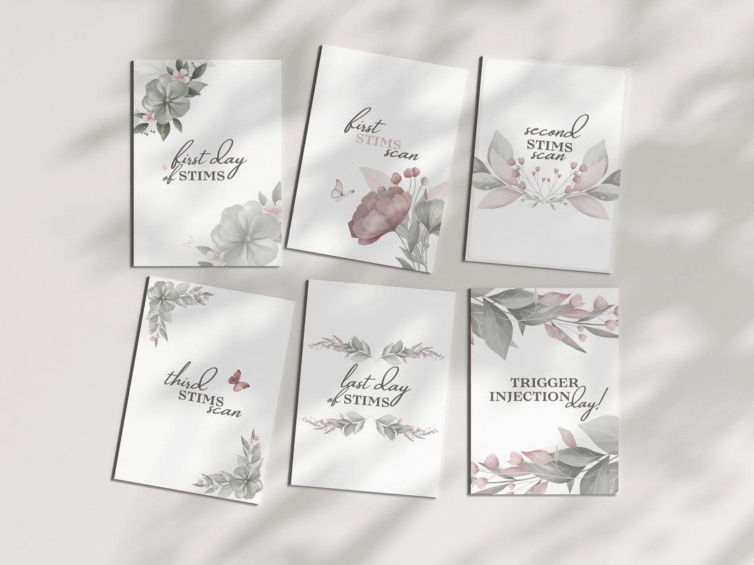 Set of 22 IVF Milestone Cards | Ivf Milestone Digital Download Ivf ...