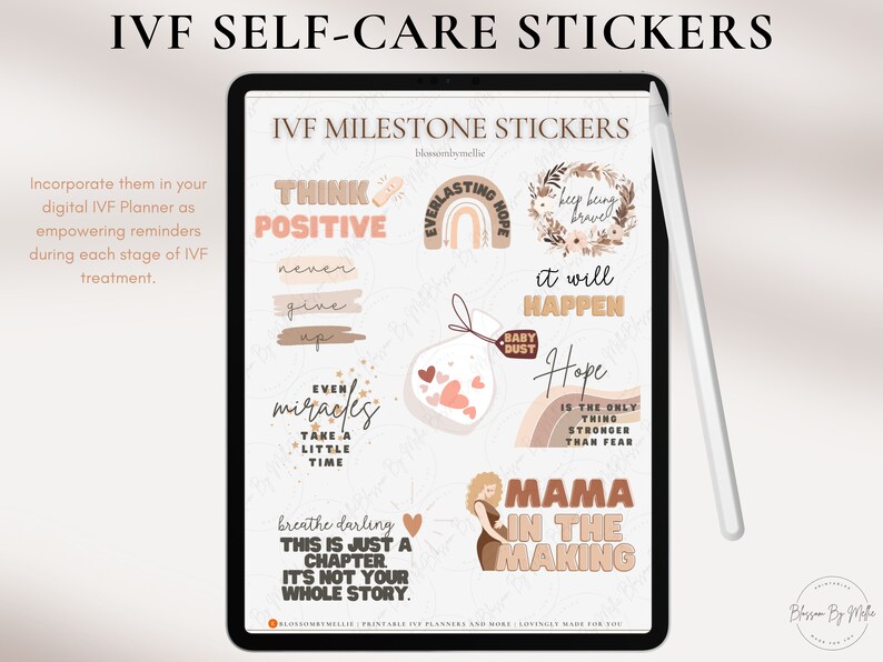 IVF Digital Stickers | Goodnotes | Ivf Planner Stickers | Ivf Digital ...