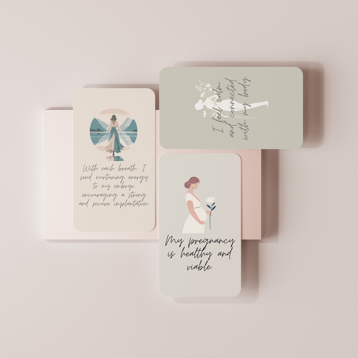 Set of 24 IVF Affirmation Cards | Embryo Implantation Affirmations ...