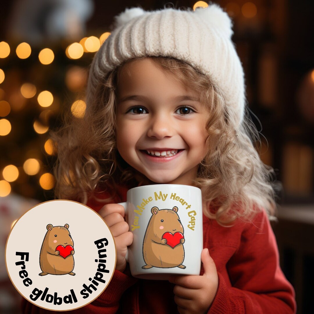 Capybara Mug Cute Capybara Coffee Mug Capybarra Gift - Etsy