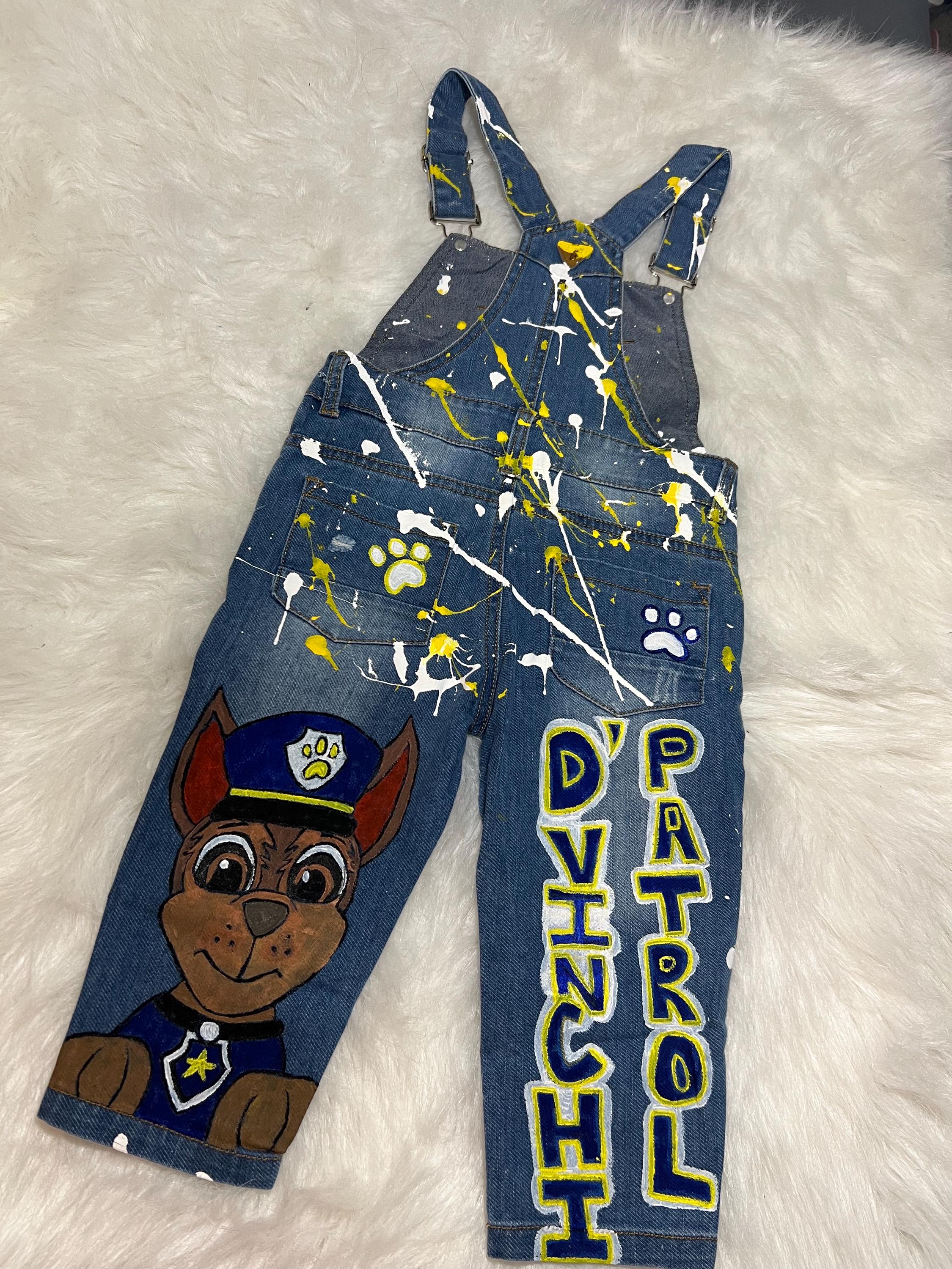 Childrens Patrol Hand Painted Overalls - Etsy