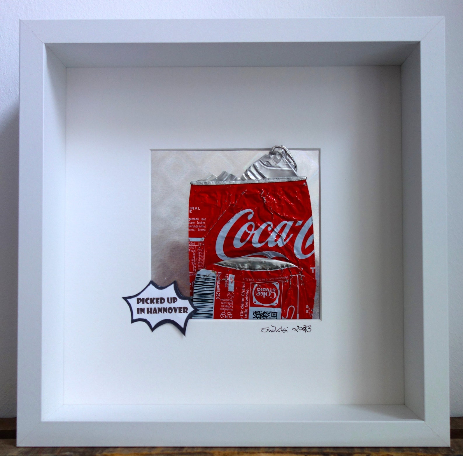 Snökbi Art COCA COLA Picked up in Hanover Sustainable Art Pop Art ...