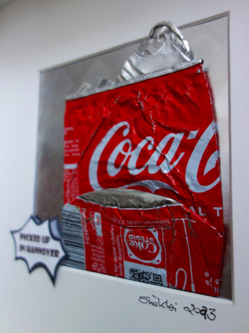 Snökbi Art COCA COLA Picked up in Hanover Sustainable Art Pop Art ...