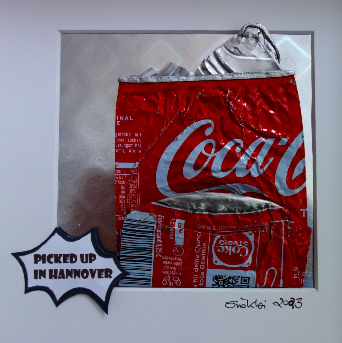 Snökbi Art COCA COLA Picked up in Hanover Sustainable Art Pop Art ...