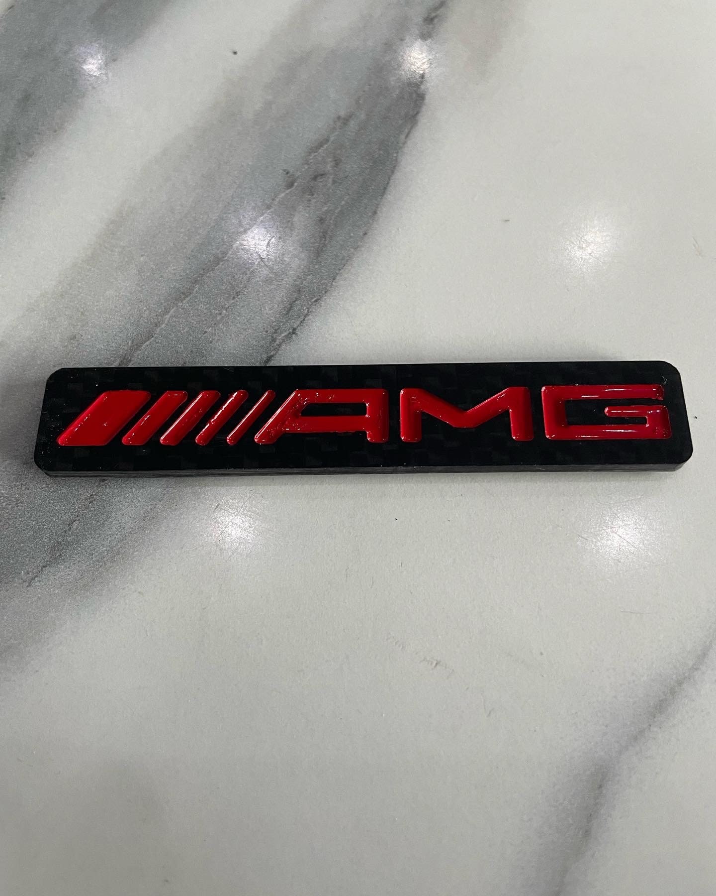 Mercedes/amg Carbon Fibre Grille Badge Exterior - Etsy