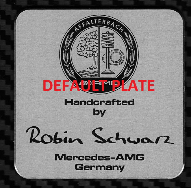 Mercedes-benz AMG Brushed Stainless Steel Engine Build Plate - Etsy