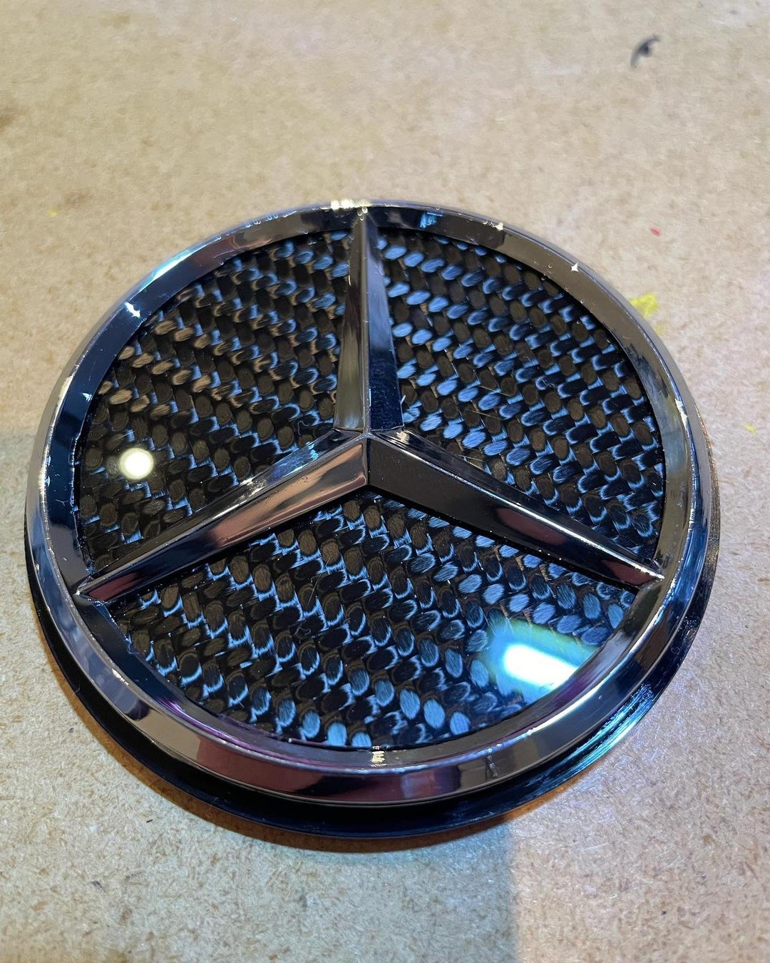 Mercedes/amg Engine Cover Badges Mercedes Badge 80mm Direct - Etsy