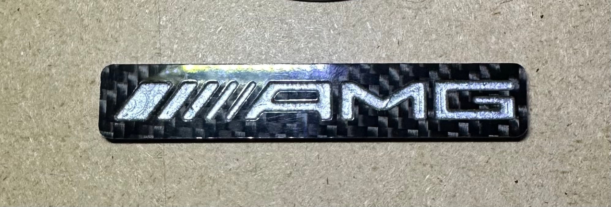 Mercedes/amg Carbon Fibre Grille Badge Exterior - Etsy